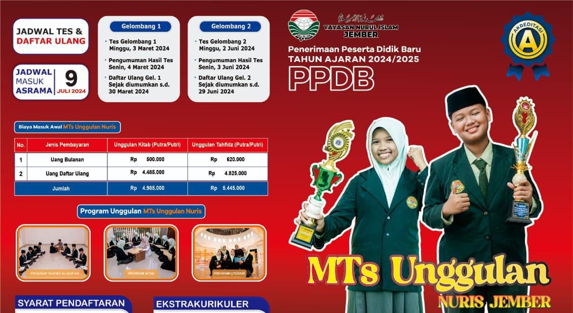 Sekolahnya Generasi Qurani Ya MTs Unggulan Nuris! | Pesantren Nuris Jember