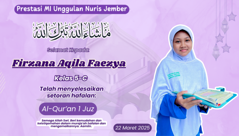 Alhamdulillah! Firza dari MI Unggulan Nuris Tuntaskan Setoran Hafalan 1 ...