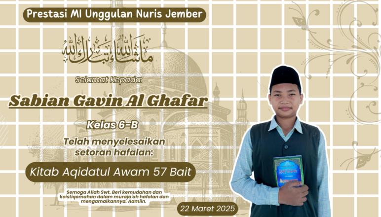 Si Jangkung yang Rajin! Kisah Gavin dari MI Unggulan Nuris Jember ...