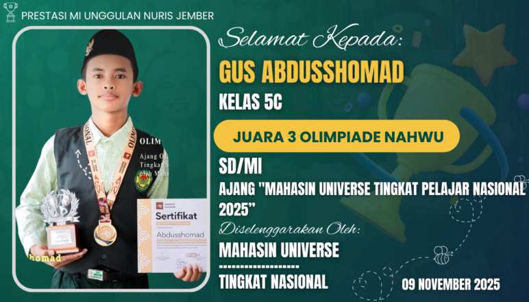 Keren! Gus Abdu Siswa MI Unggulan Nuris Jember Ini Berhasil Raih Juara ...